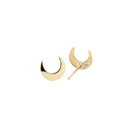 Art Jewellers 9ct Yellow Gold Half Moon Stud Earrings | Shop Today. Get ...