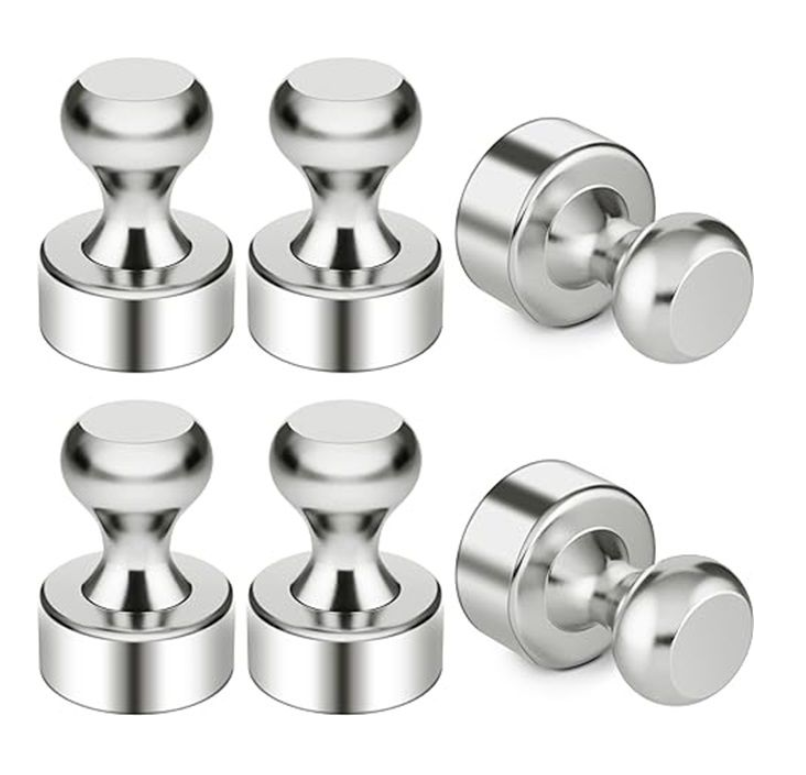 Premium Strong Silver Magnets for white board, Fridge, Noticeboard ...