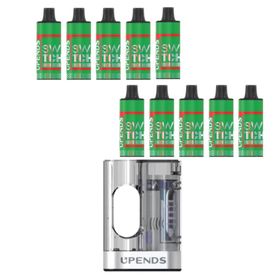 Upends Switch Disposable Vape Pods 50mg & Battery-Watermelon Kiwi Ice x ...