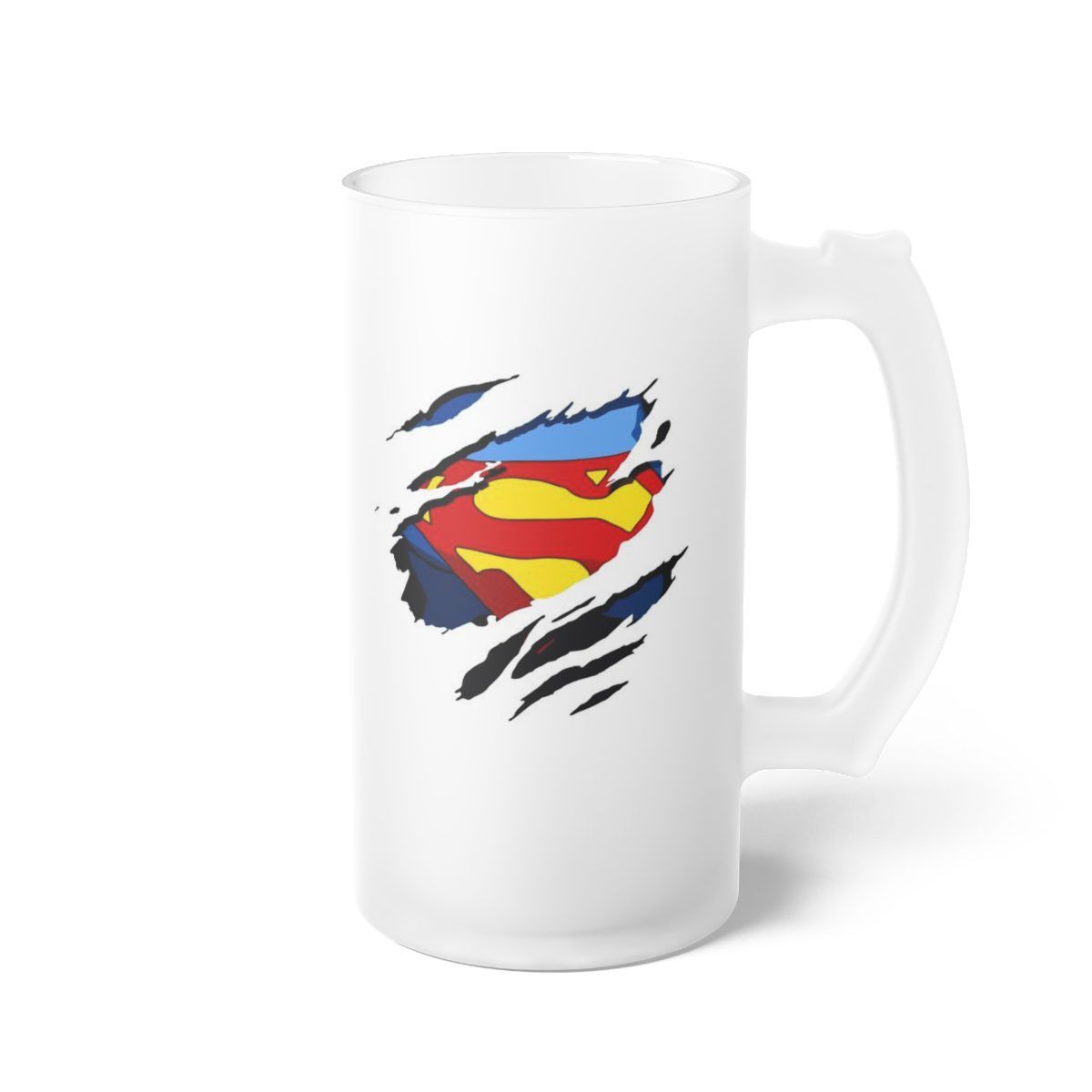 Imaging Architects Superman Claw Frosted Glass Beer Mug | Shop Today ...