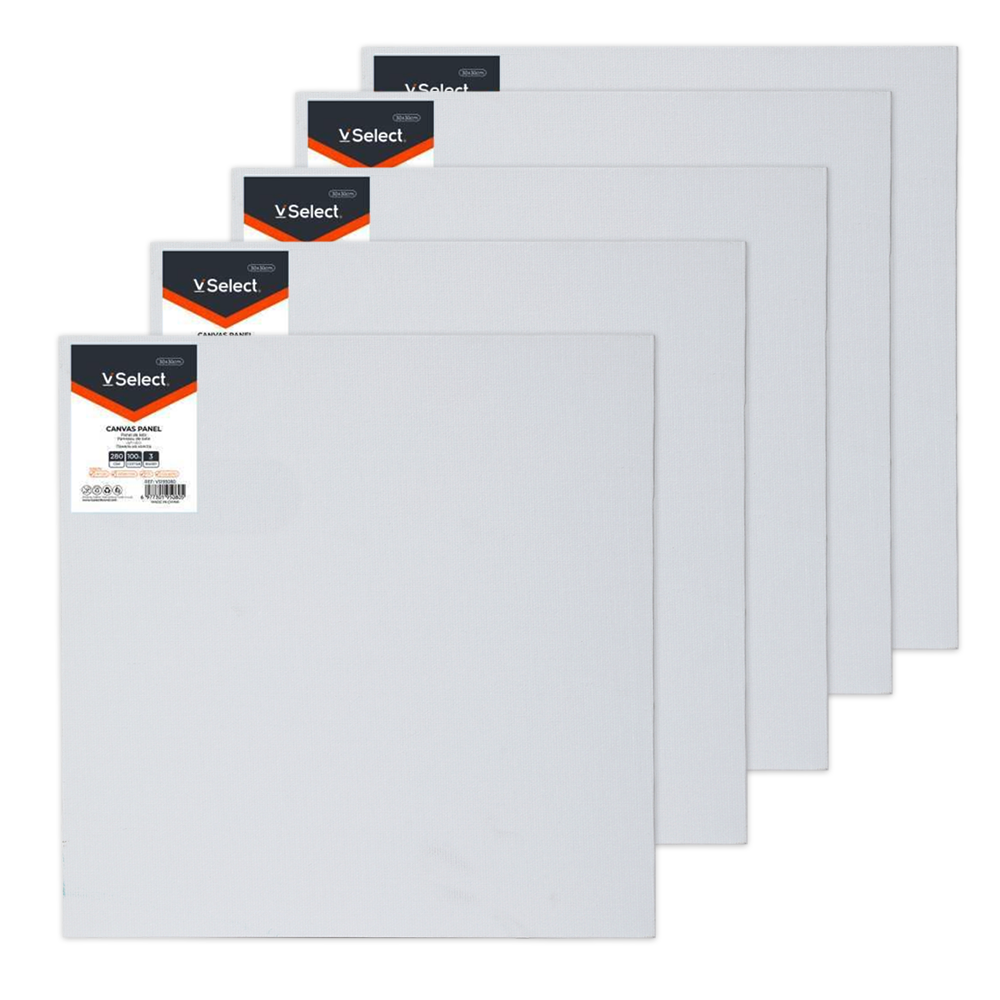 VSelect - 30x30cm Canvas Panels for Painting, Cotton Canvas Board, Acid ...