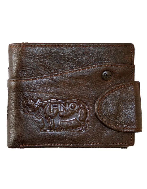 Fino HL-507 Genuine Leather Bifold Cowskin Card Holder Wallet with SD ...