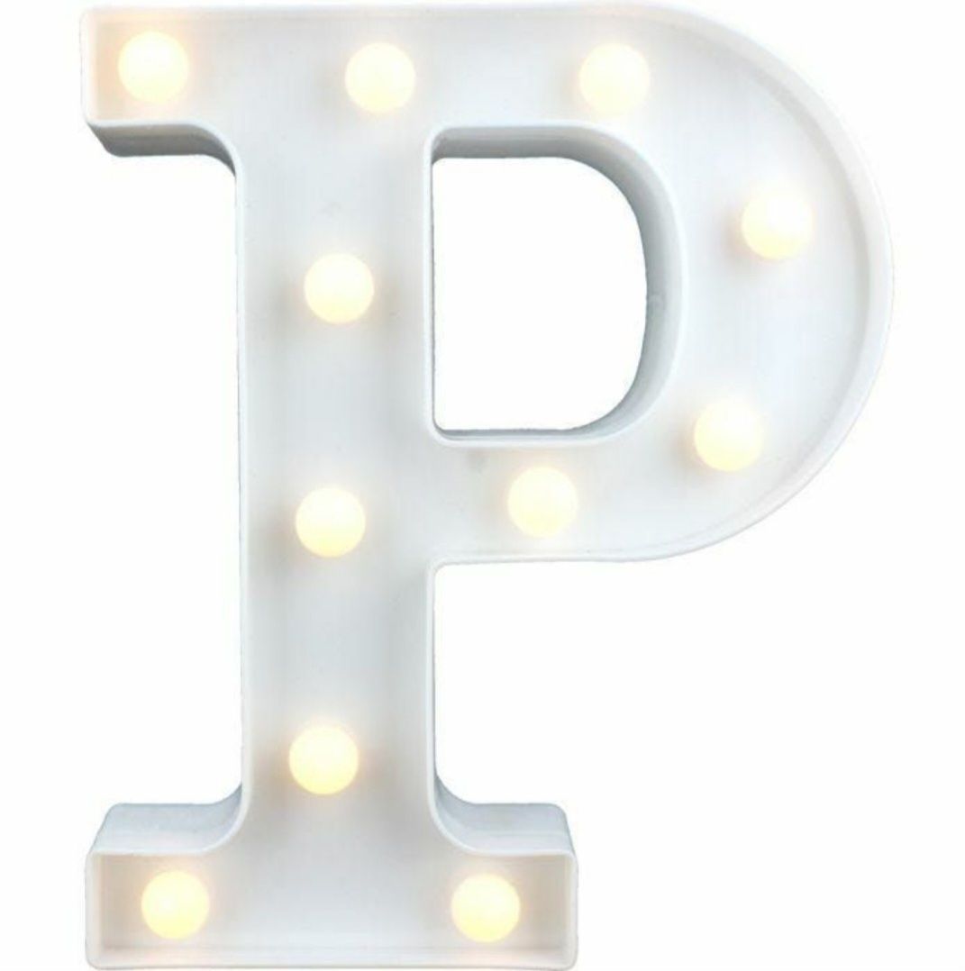 LED Alphabet P Lights for Decorations - 22cm | Shop Today. Get it Tomorrow! | takealot.com