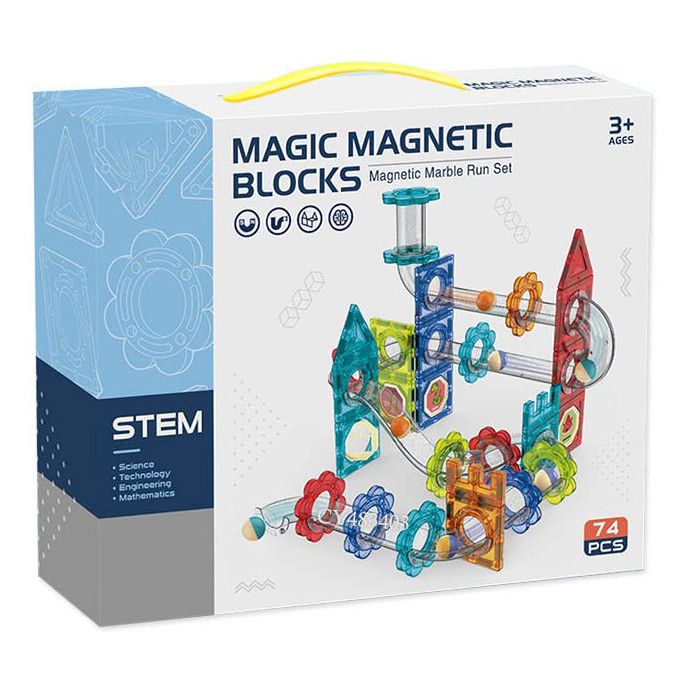 Magnetic Marble Run Toy Set - 74 Pieces | Shop Today. Get it Tomorrow ...