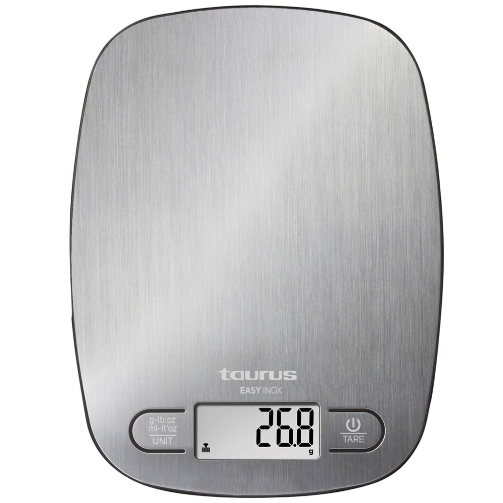 Taurus Kitchen Scale Digital Battery Operated Stainless Steel Brushed ...