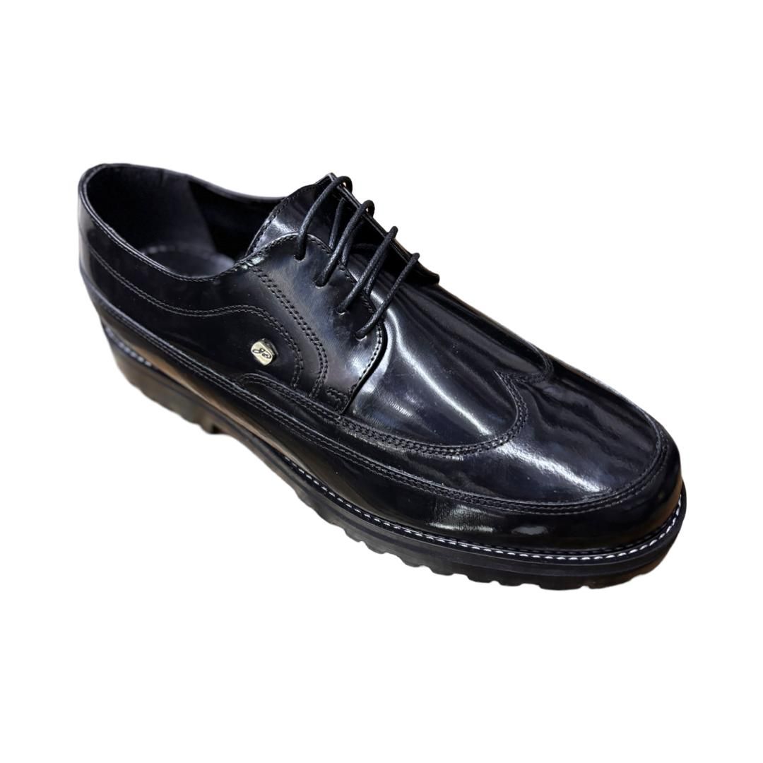 Men's Black Leather Derby Shoes Lace-Up | Shop Today. Get it Tomorrow ...