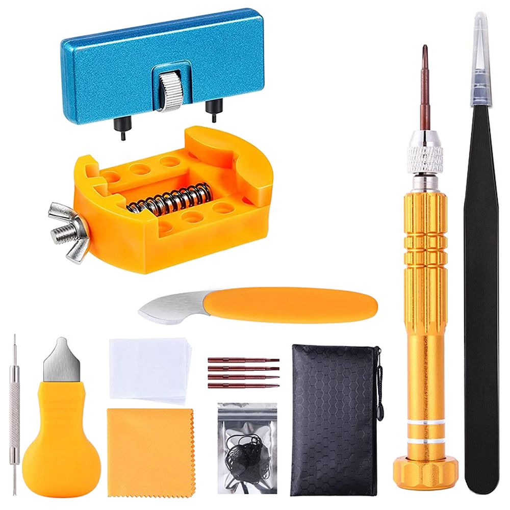 Professional 16 in 1 Watch Battery Replacement Tool Kit with Carrying ...