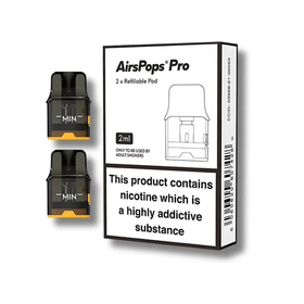 Airscream Airspops Pro Refillable Pods 2ml 1.2 Built In Coil 2 Pack ...