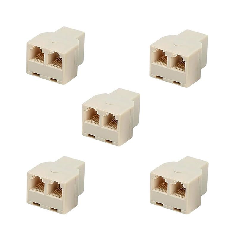 Set Of 5 RJ11 Modular Adapter 2 Port | Shop Today. Get it Tomorrow ...