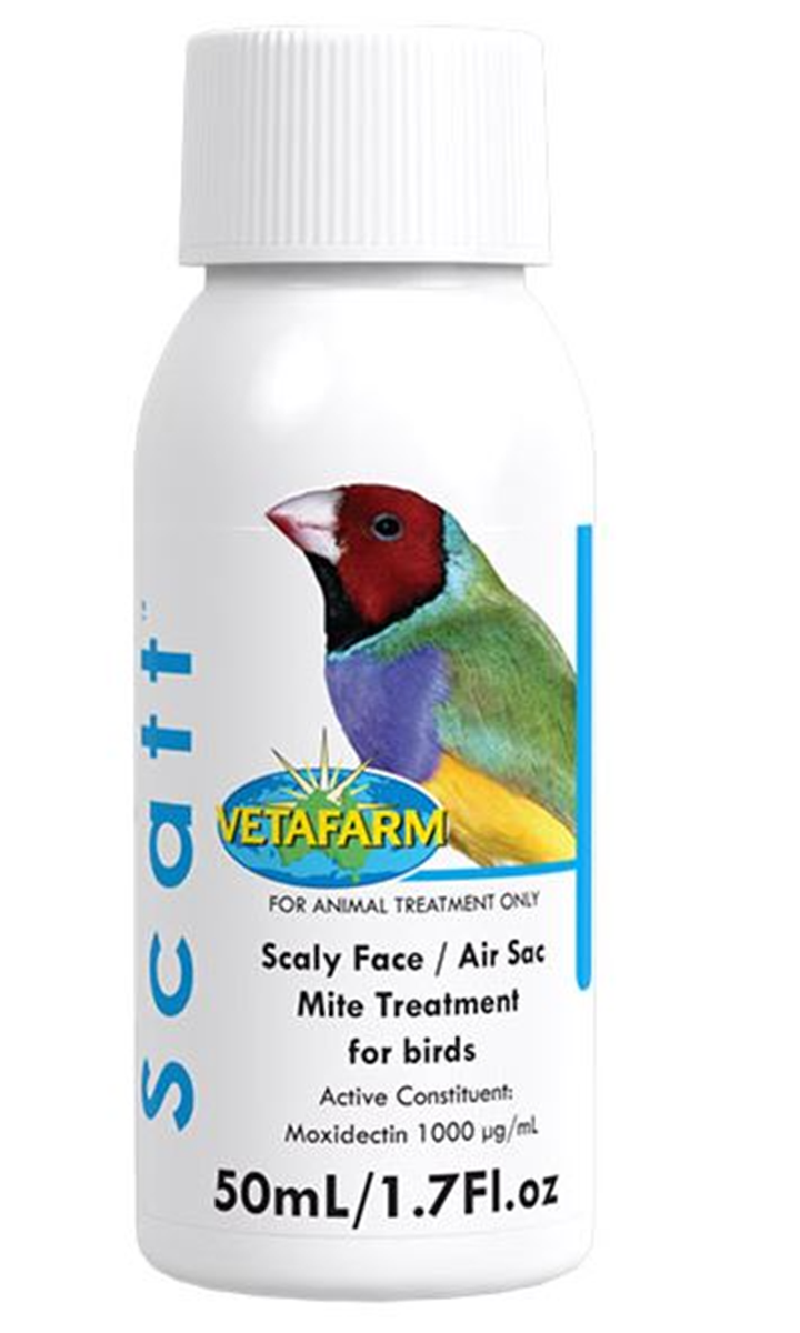 Scatt VetaFarm - Scaly Face / Air Sac Mite Treatment for Birds 50ml ...