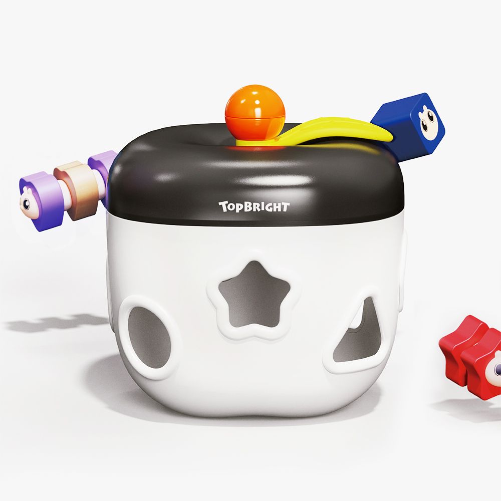 TopBright - Apple Shape Sorter with Wooden Blocks - 8pcs | Shop Today ...