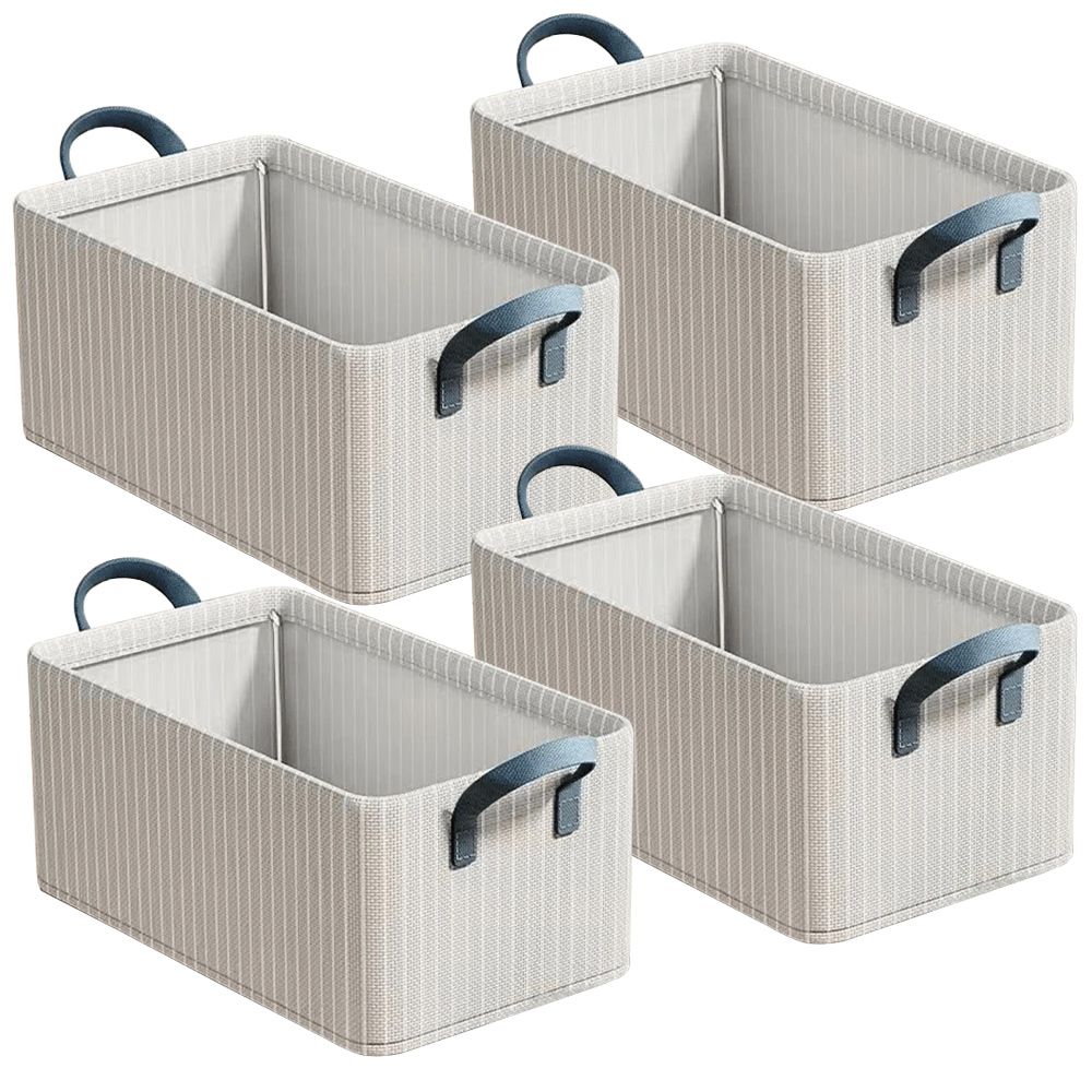 Foldable Steel Frame Support Home Organizer Storage Box Set of 4 | Shop ...