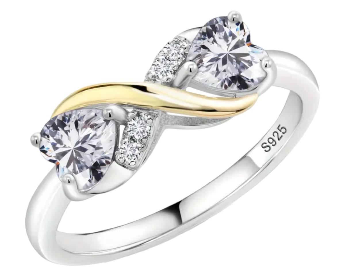 Beautiful S925 Pure Silvery Infinity Mom & Daughter Ring | Shop Today. Get it Tomorrow ...