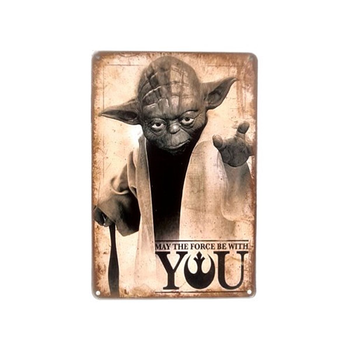 Star Wars Yoda May The Force Be With You Metal Bar Pub Sign for Wall D ...