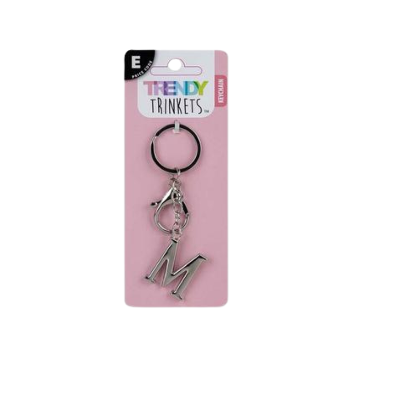 Trendy Trinkets - Keychain Alpha Metal M | Shop Today. Get it Tomorrow ...