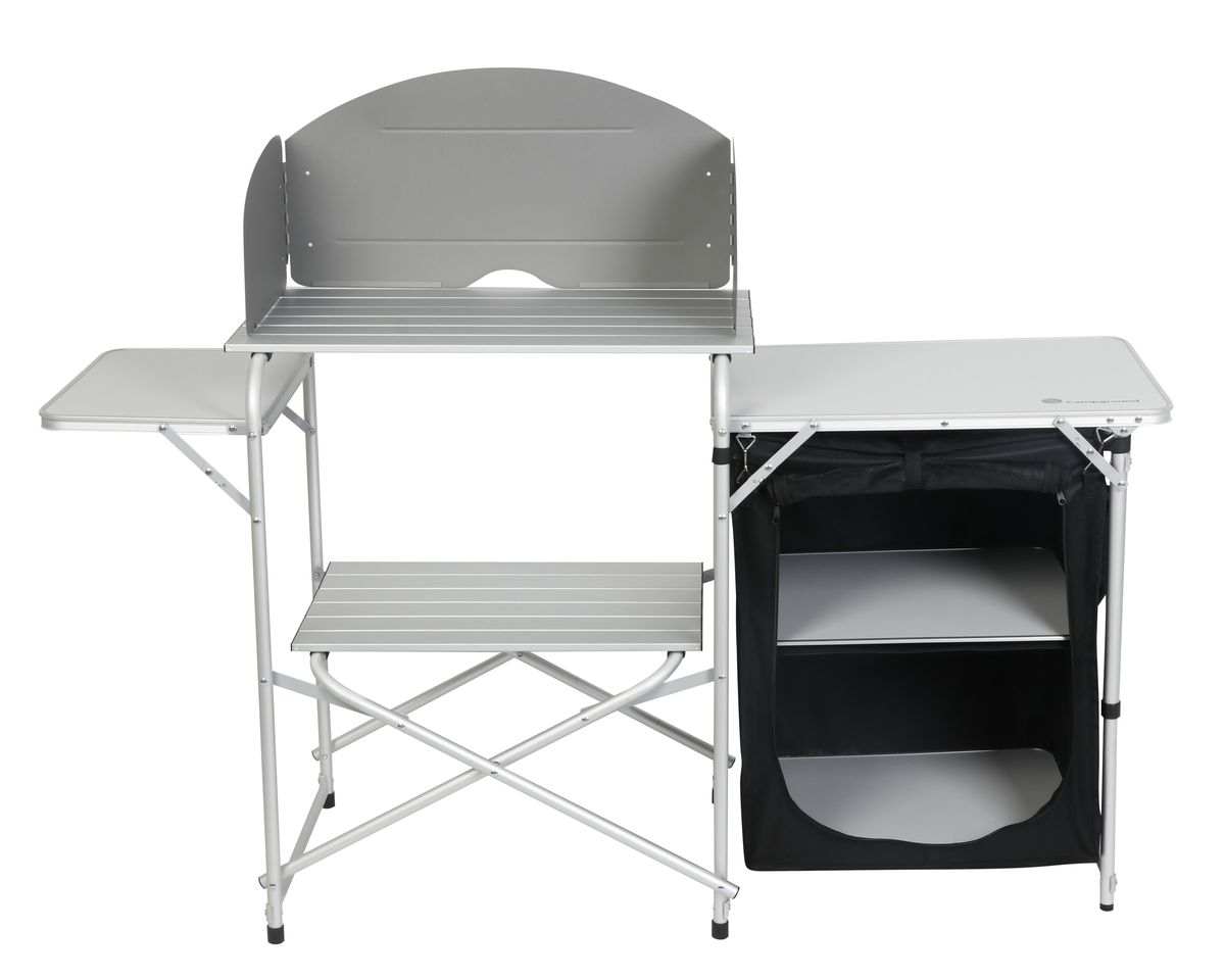 Campground Camping Kitchen Table & Cupboard - 35x143x112cm | Shop Today ...