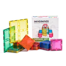 Imagimags Square Set - Magnetic Building Tiles: 38 Pieces | Shop Today ...