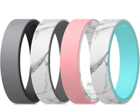Ring Comfortable Silicone Reversible Band - Combo 5 | Shop Today. Get ...