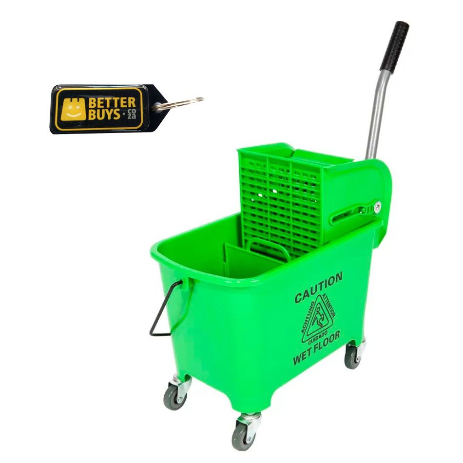 Mop Wringer with Bucket - 20 Litre - Green & Gel Key Holder | Shop ...
