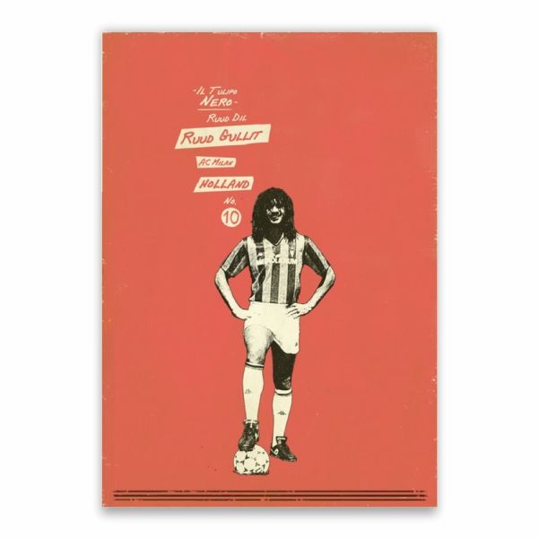 Ruud Gullit AC Milan Poster - A1 | Shop Today. Get it Tomorrow ...