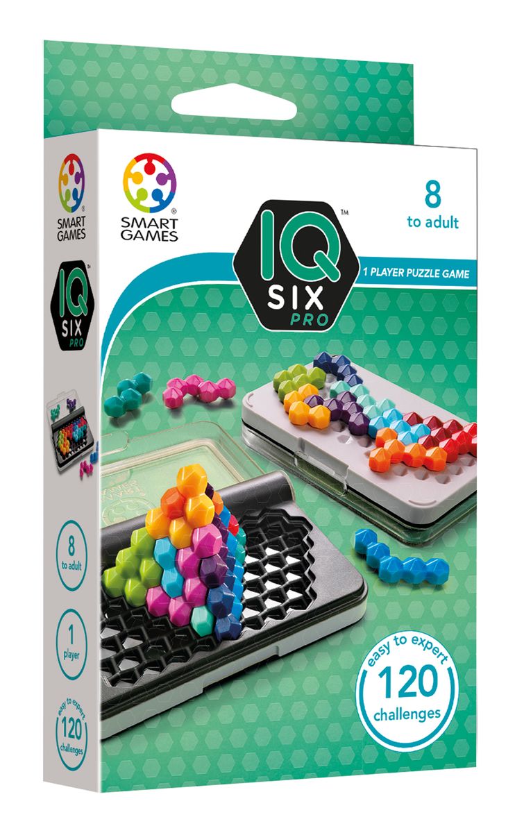 Smart Games IQ Six Pro Logic Puzzle Game For Ages 8+ In Easy Travel Set ...