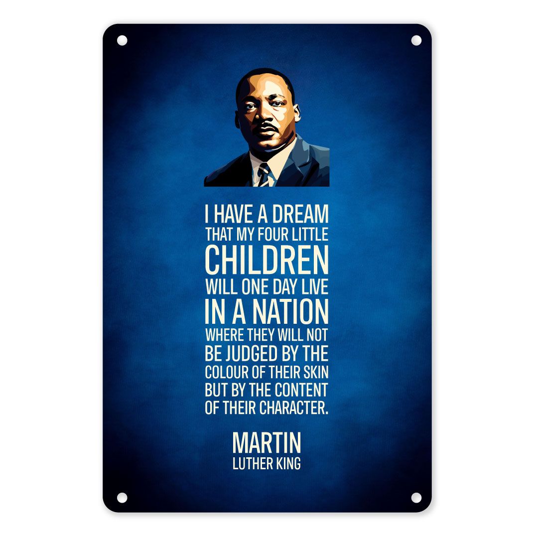 I Have a Dream... Martin Luther King Jr - A4 Metal Poster Wall Art. | Shop Today. Get it ...