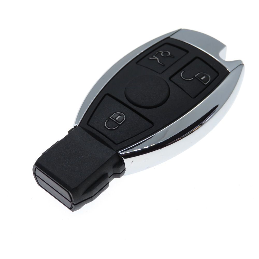 Chrome Key Case 3 Button Compatible with Mercedes Benz W204/W207 | Shop ...