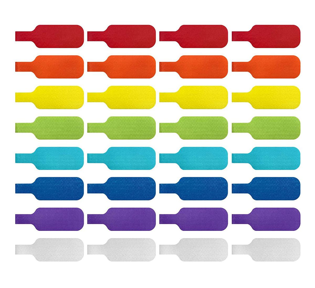 Write On Cable Labels (32-Pack) for Wire Management and Identification ...