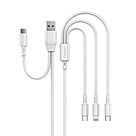 3A Dual Head Quick Charging Cables, Type C, Lightning and Micro 1.2m ...