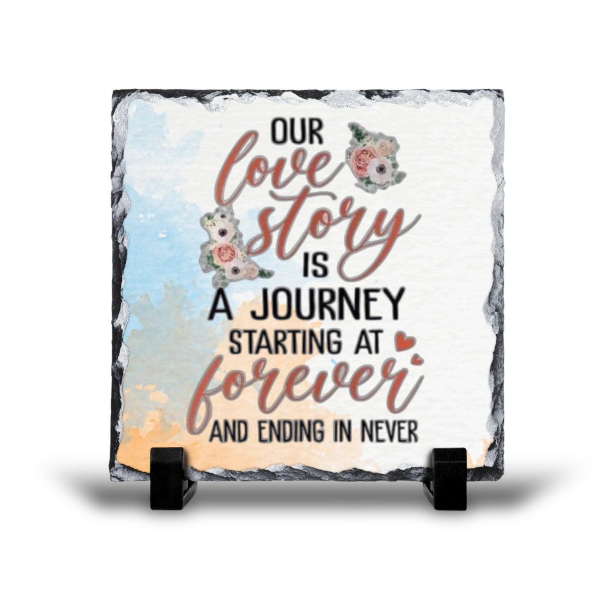 Our Love Story Is A Journey Starting At Forever Anniversary Gift Rock ...