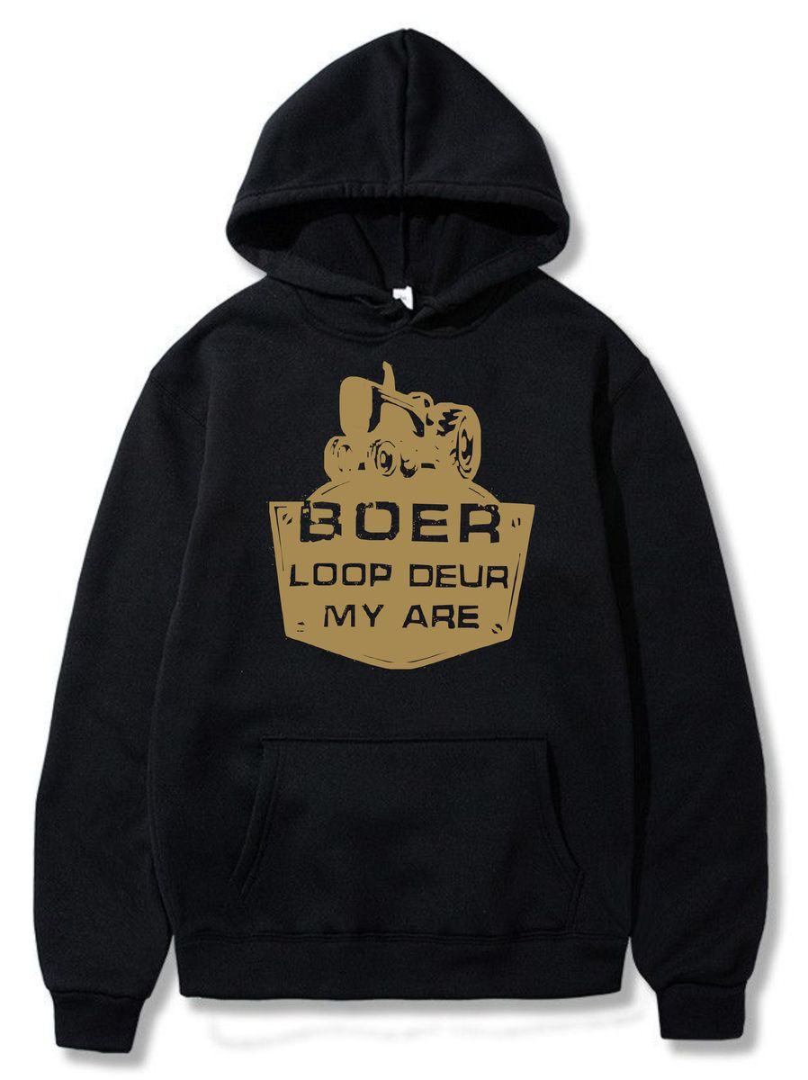 Biker - Gamer - Afrikaans Boer loop deur my are black hoodie Gold print | Shop Today. Get it ...