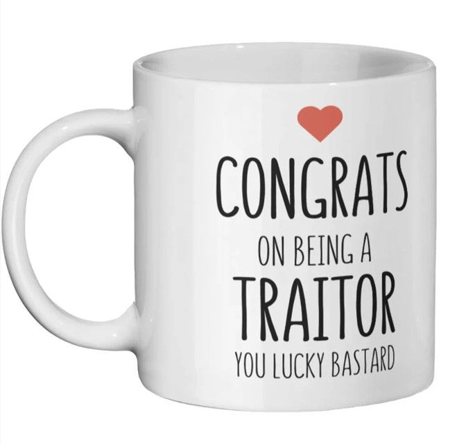 Congrats On Being A Traitor Christmas Birthday Coworker Leaving Gift ...