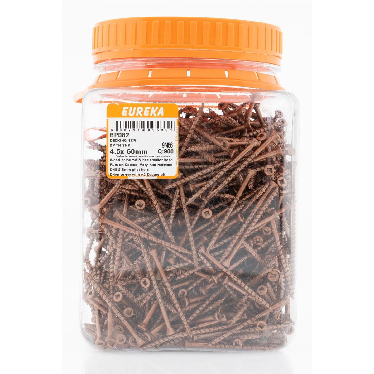 EUREKA Decking Screw Smooth Shank 4.5 x 60mm Q:900 BP082 | Shop Today ...