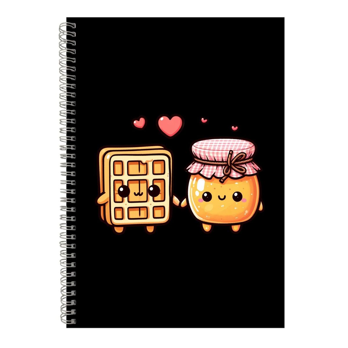 Honey A4 Notebook Spiral Lined Matching Couples Graphic Notepad Present ...