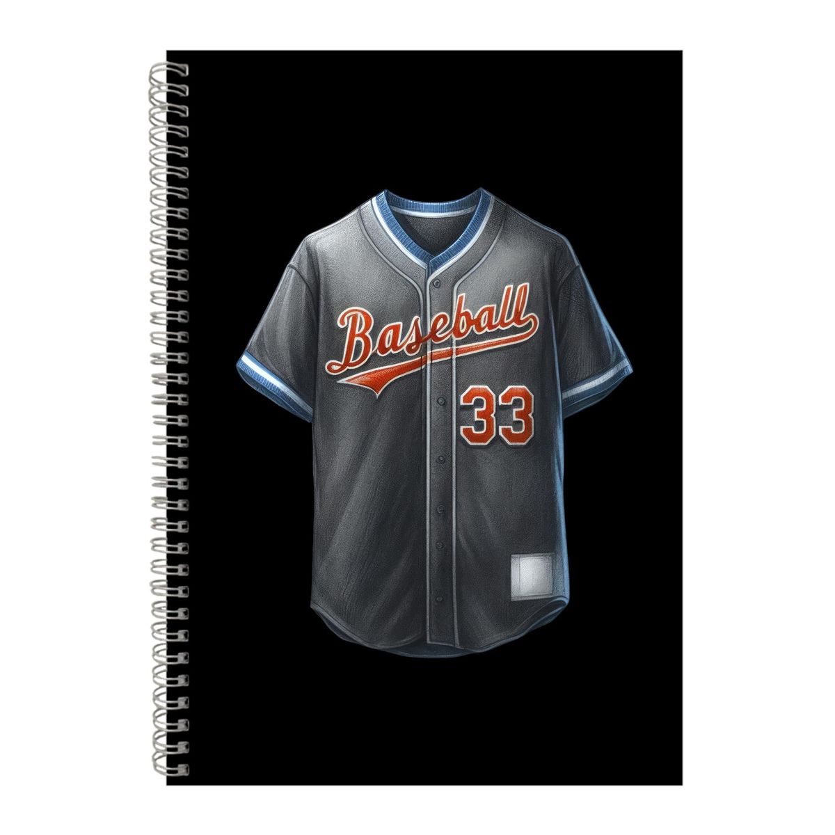 Shirt A4 Notebook Spiral Lined Baseball Graphic Softball Notepad Gift ...