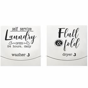 Laundry Room Decals For Washing Machine & Dryer Single Use | Shop Today ...