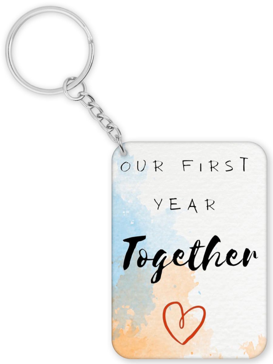 Our First Year Together 1st Anniversary Gift Keyring | Shop Today. Get ...