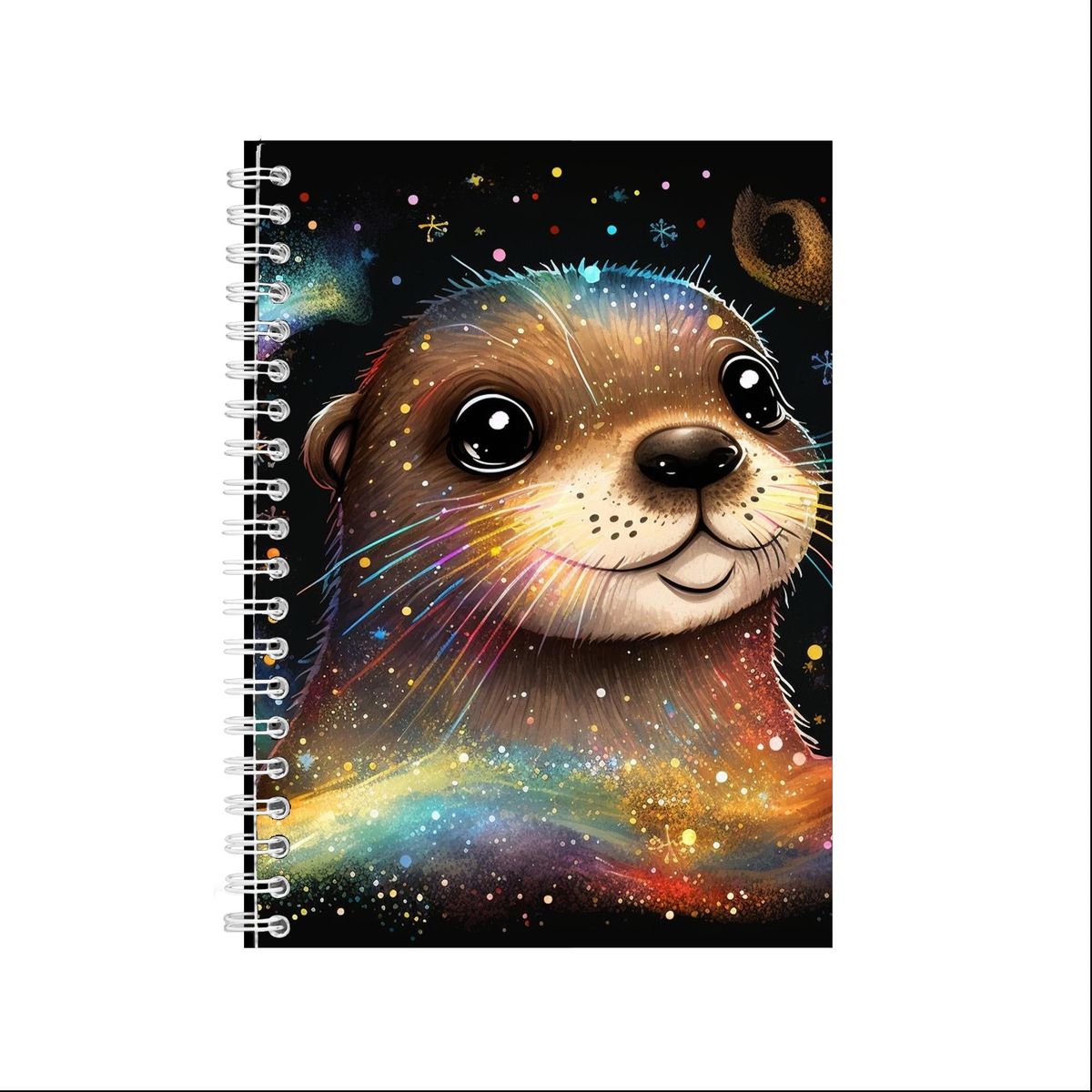 Otter In Galaxy Head Notebook A5 Gift Idea | Shop Today. Get it ...