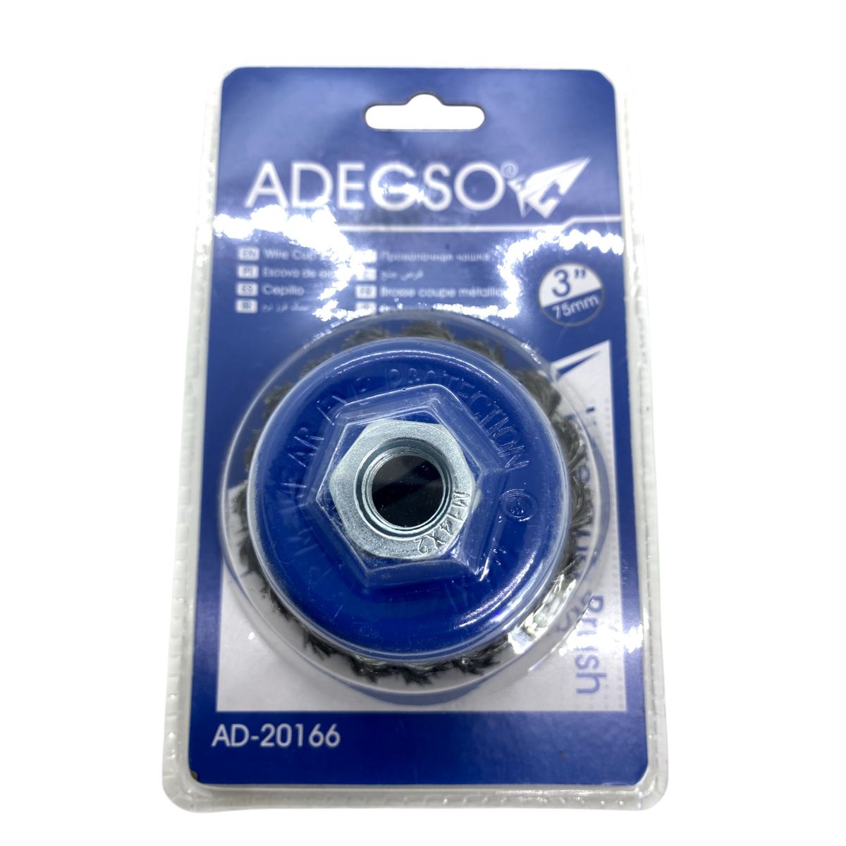 Adegso - 3" 75mm twist knot wire cup brush for grinders | Shop Today ...
