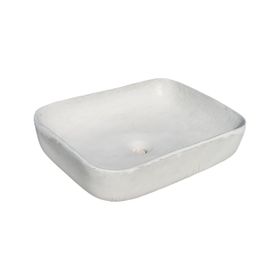 Ivory Concave Rectangle Concrete Basin 520x400x130mm | Shop Today. Get ...