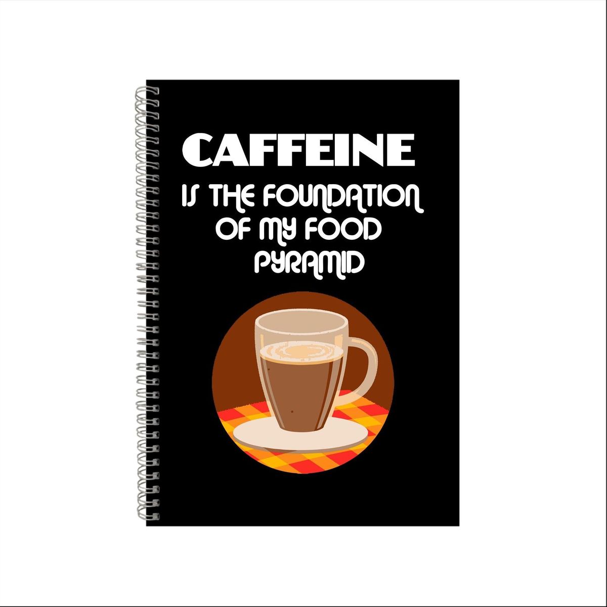 Caffeine Food Pyramid Notebook T Idea A4 Notepad Pad 26 Shop Today Get It Tomorrow