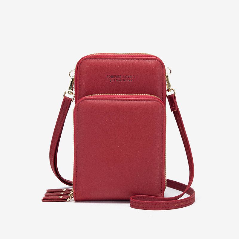 Women's Mini Leather Crossbody Phone Shoulder Strap Walle Sling Bag ...