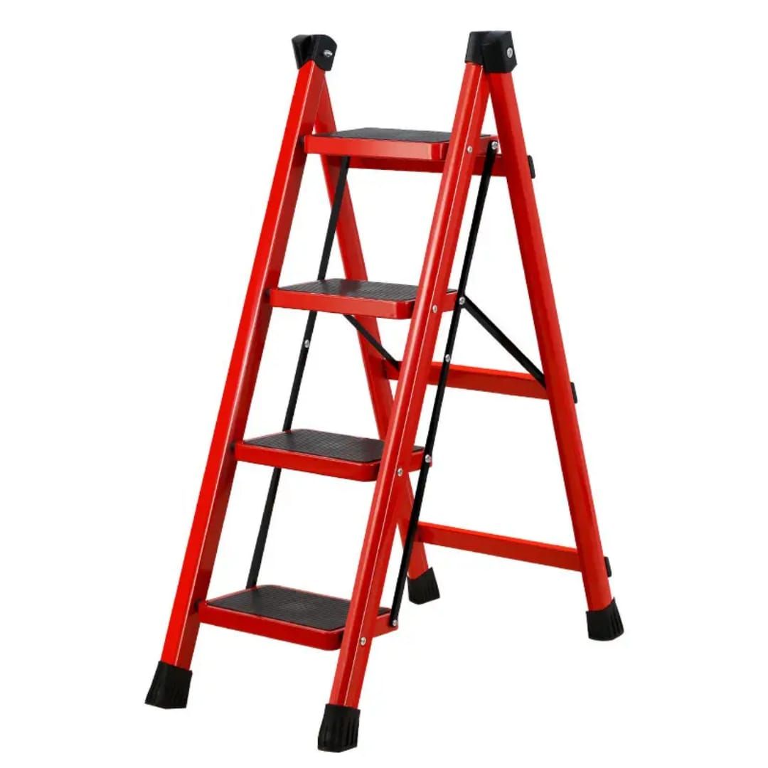 Open-End Lightweight 4 Steps Telescopic Ladder With Wide Anti-Slip ...