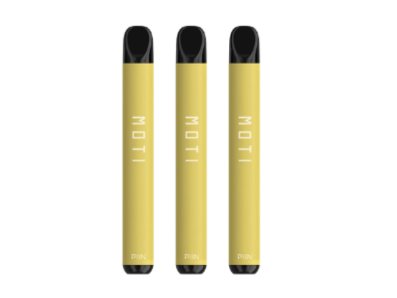 Moti Piin - Disposable Vape Device - 600 Puffs - Nic 2% Banana Frost 3 ...