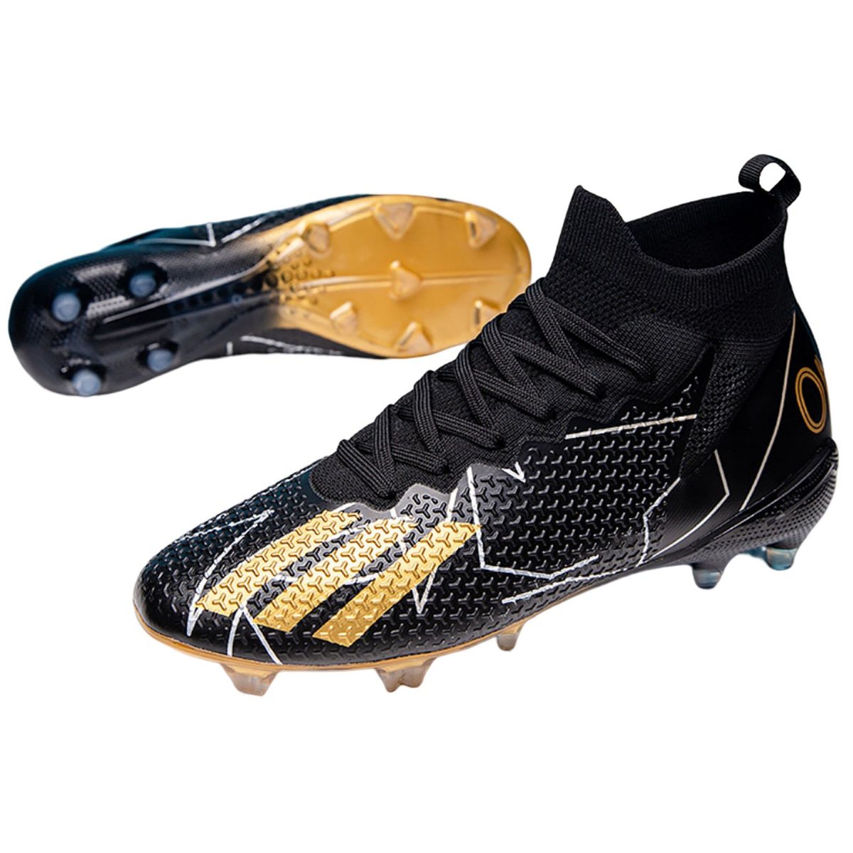 Adult Unisex High-Top Soccer Boot,Upper Non-Slip Sole, Football Cleats ...