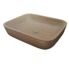 Sandstone concave rectangle concrete basin 520x400x130mm - Factory ...