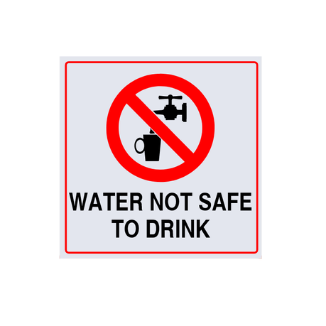 Drinking Water Safety Signs SAFE DRINKING WATER ~ SIGN NOTICE Fresh