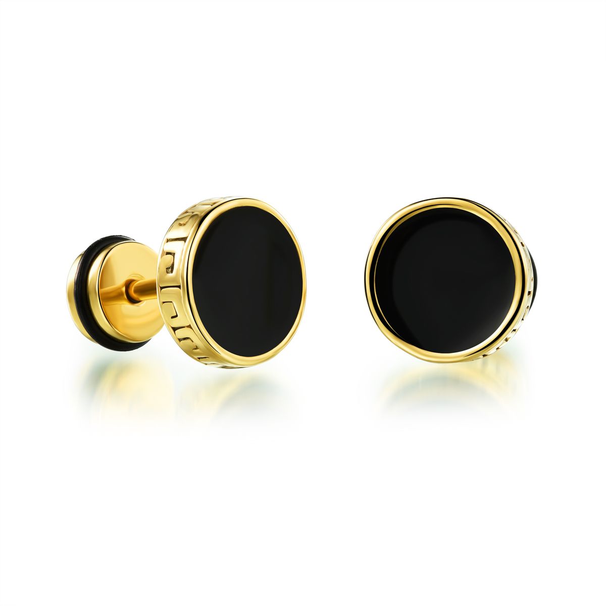 Men's Gold Bali Stud Earrings (ER-GE302-GO) | Shop Today. Get it ...