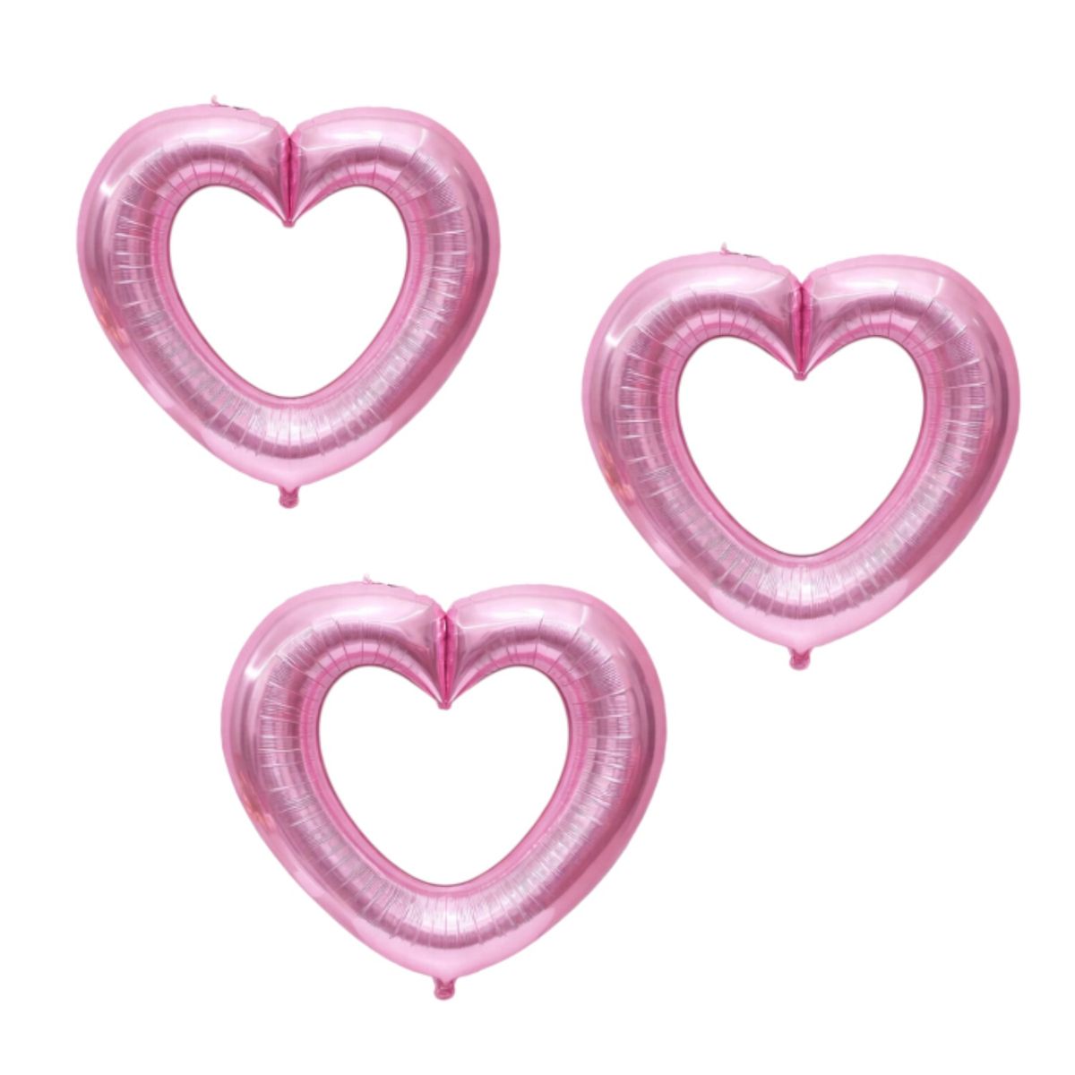 3-Piece Large Heart-Shaped Balloon Set - Romantic Décor - Pink | Shop ...