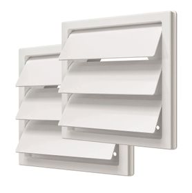 Louvre gravity extractor fan ventilation grilles shutters 100mm - 2 ...
